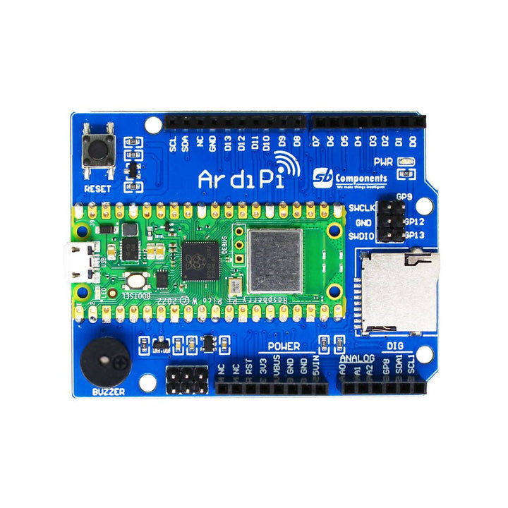 ArdiPi Uno R3 Board (based on Raspberry Pi Pico W) – Elektor