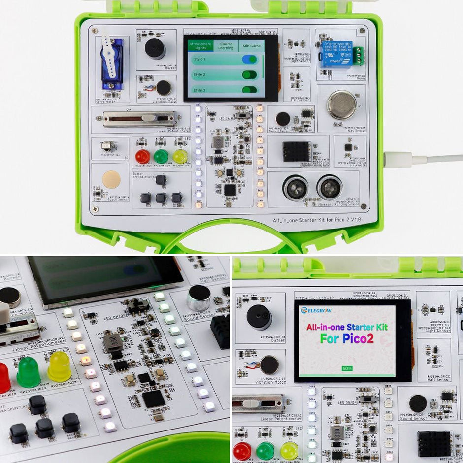 Elecrow All-in-One Starter Kit for Raspberry Pi Pico 2 – Elektor