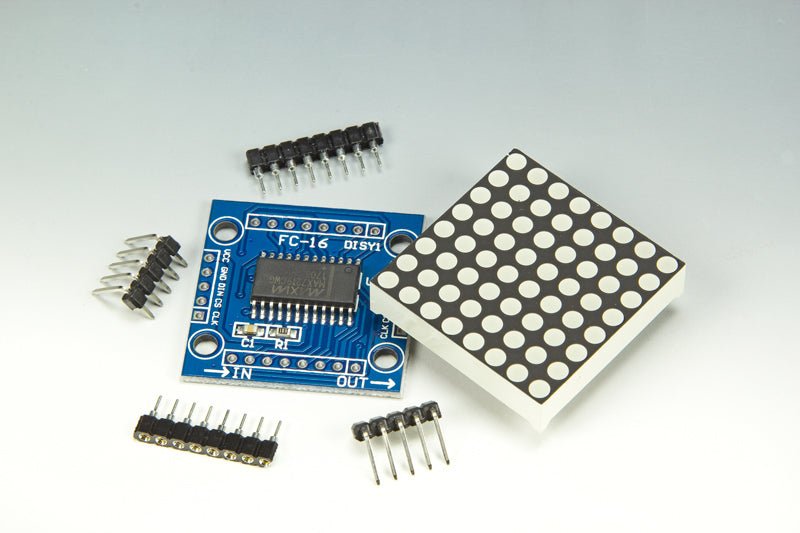 MAX7219 Dot Matrix Module (Set of 8) – Elektor