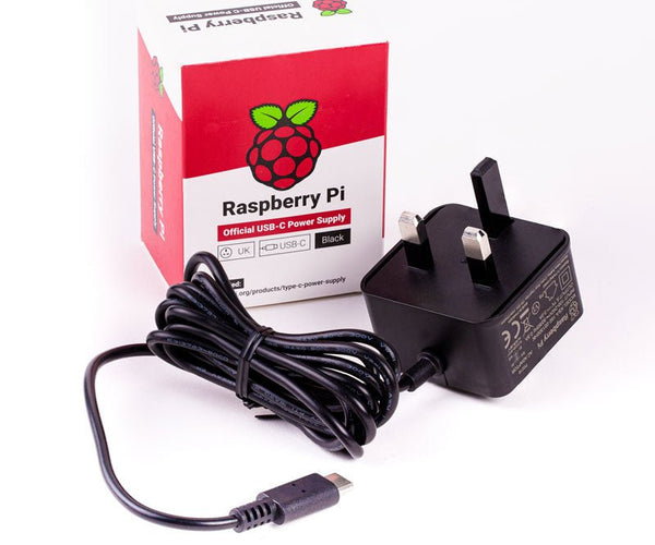 Official UK Power Supply for Raspberry Pi 4 (black) – Elektor