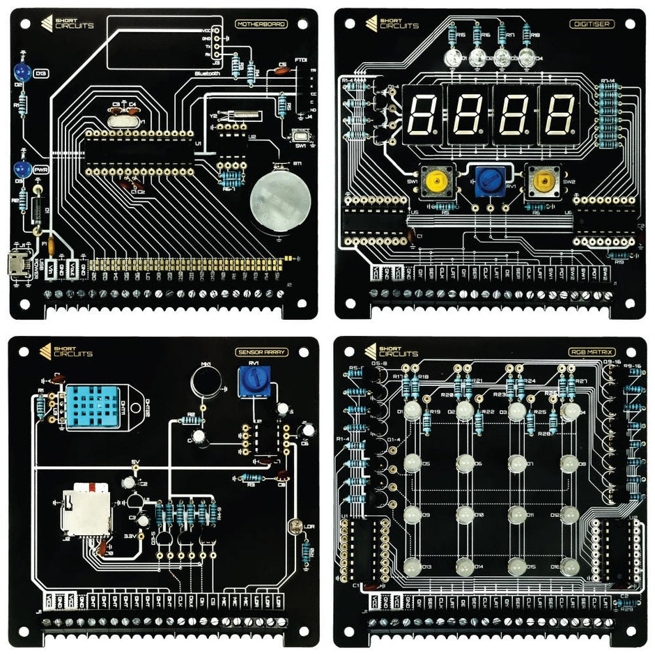 Short Circuits: The 4-Pack (Arduino-compatible Electronics Platform ...